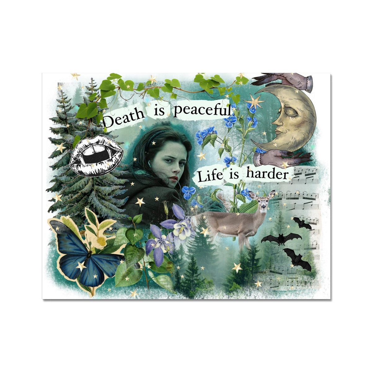 Death is Peaceful Wall Art Poster – MilliesPottery